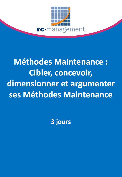 Formation Méthodes Maintenance